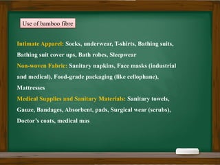 Bamboo fibre Manufacturing Process techniques | PPTX