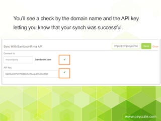 Setting up your BambooHR integration | PPT