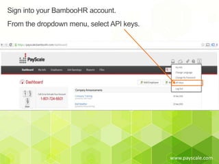 Setting up your BambooHR integration | PPT