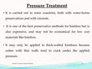 Bamboo in organic shaped buildings | PPTX