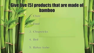Bamboo instruments for Music 4 | PPT
