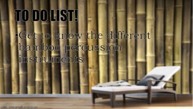 Bamboo instruments for Music 4 | PPT