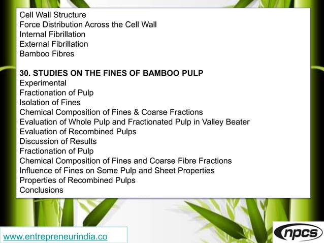 Bamboo Plantation and Products, a Profitable Business | PPTX ...