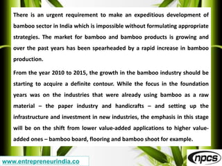 Bamboo Plantation and Products, a Profitable Business | PPTX