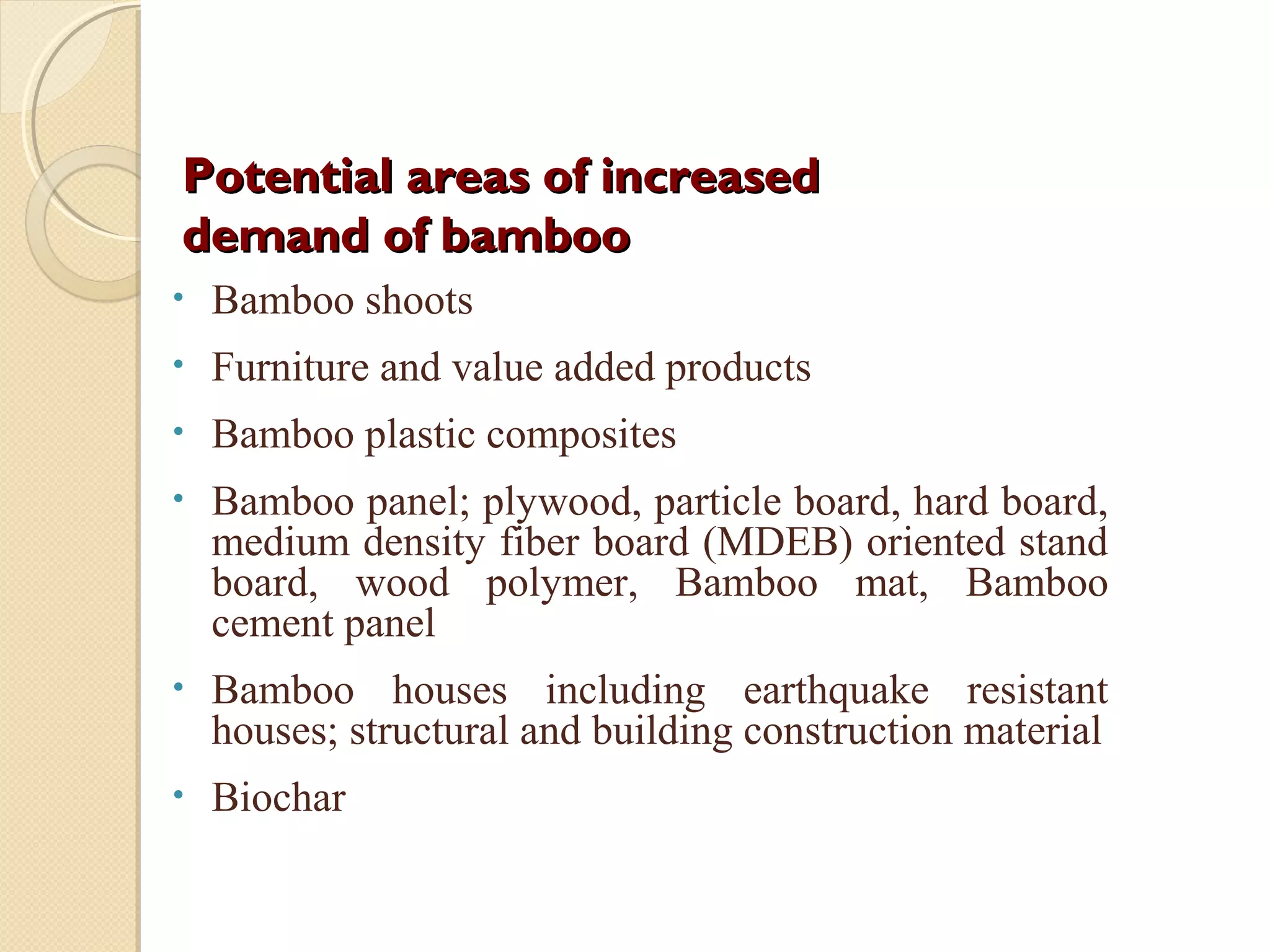 Bamboo & its uses | PPT