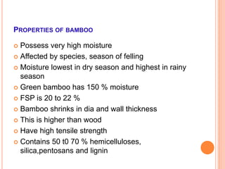 Bamboo preservation techniques | PPTX