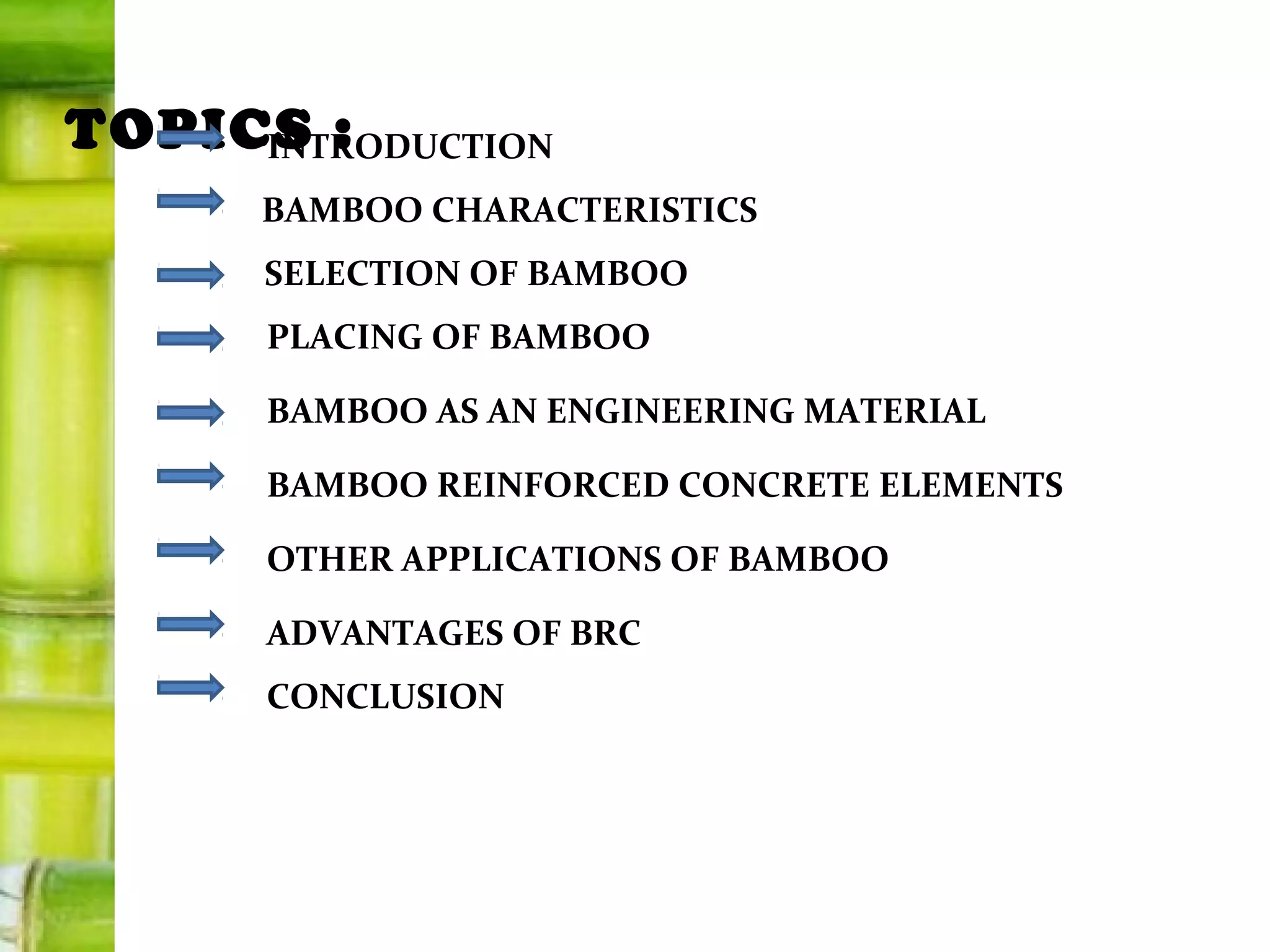 Bamboo reinforced concrete | PPT