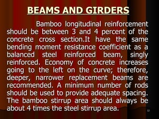 Bamboo reinforced concrete | PPT