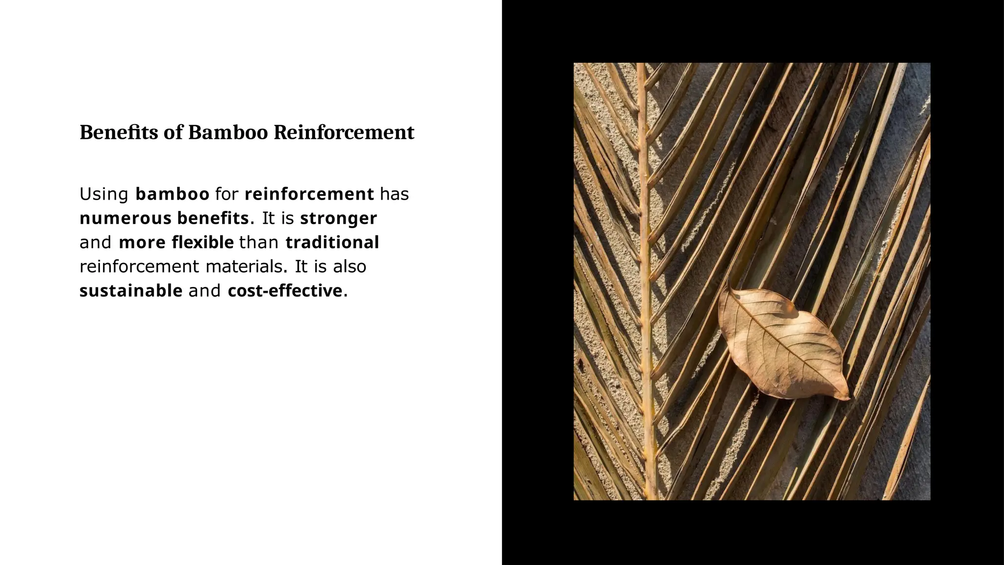 BAMBOO REINFORCEMENT AS ALTERNATIVE TO REBAR | PPT