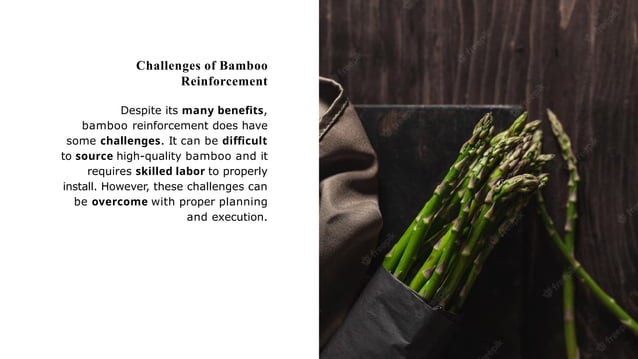 BAMBOO REINFORCEMENT AS ALTERNATIVE TO REBAR | PPT