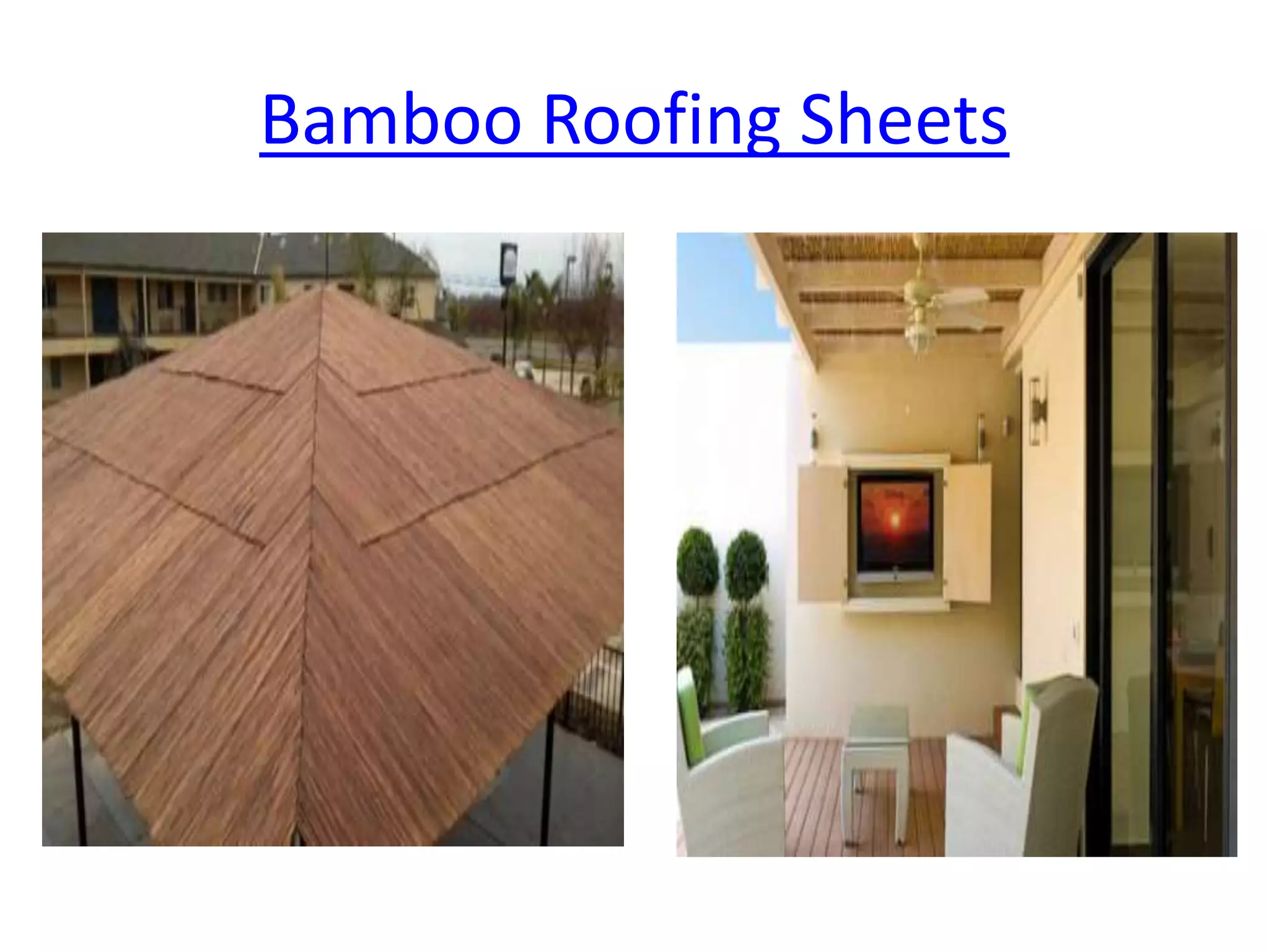 Bamboo roofing sheets | PPT