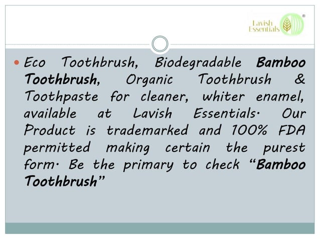 Bamboo toothbrush pdf 17 9-2018 | PDF