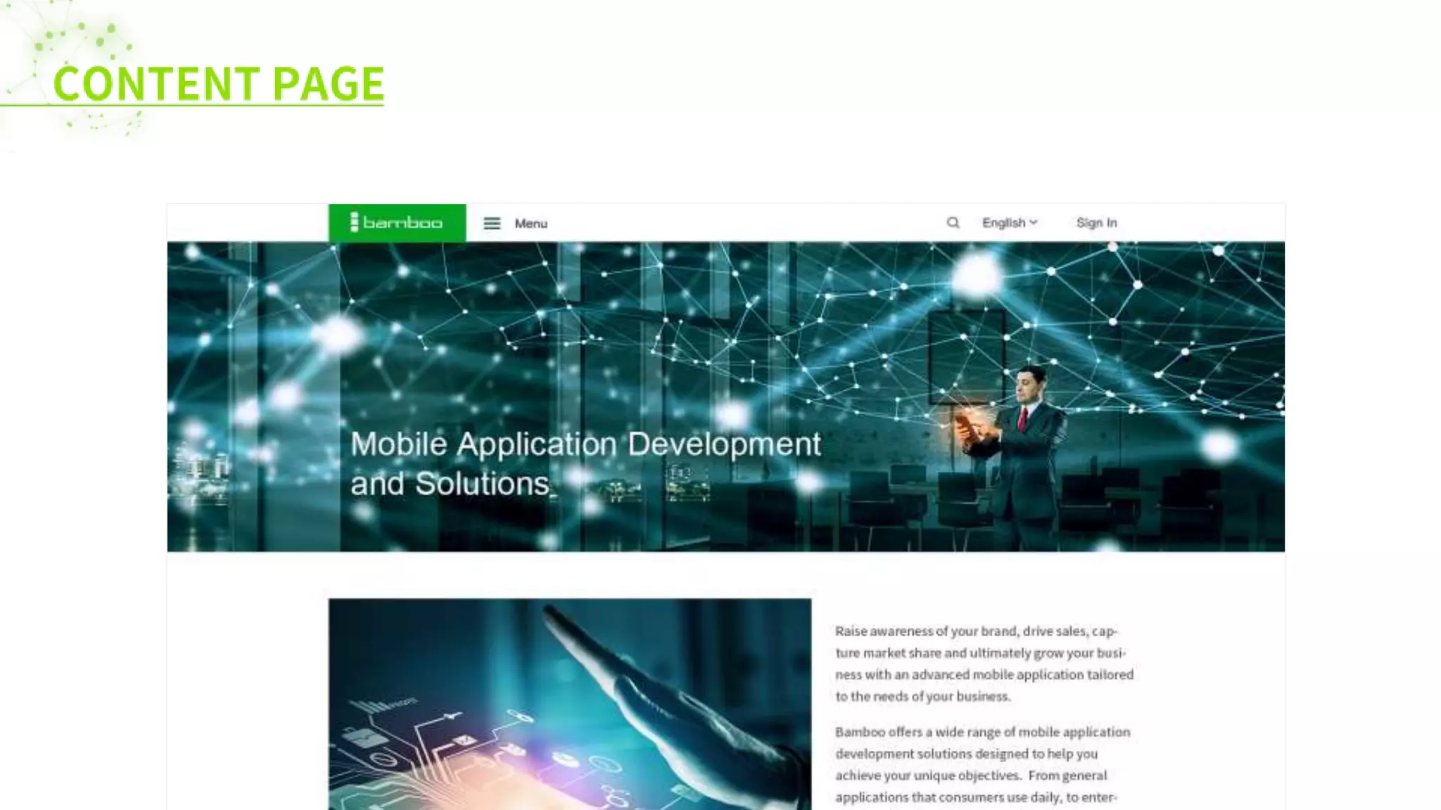 Bamboo Technologies — Rebranding and Redesign | PPTX