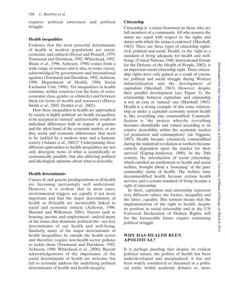 Towards a politics of health | PDF