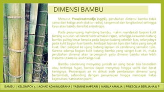 konstruksi bahan bangunan: bambu | PPTX