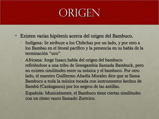 El Bambuco, Música Colombiana | PPT