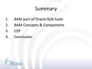 BAM CEP / Business Activity Monitoring , Complex Event Processingomplex ...