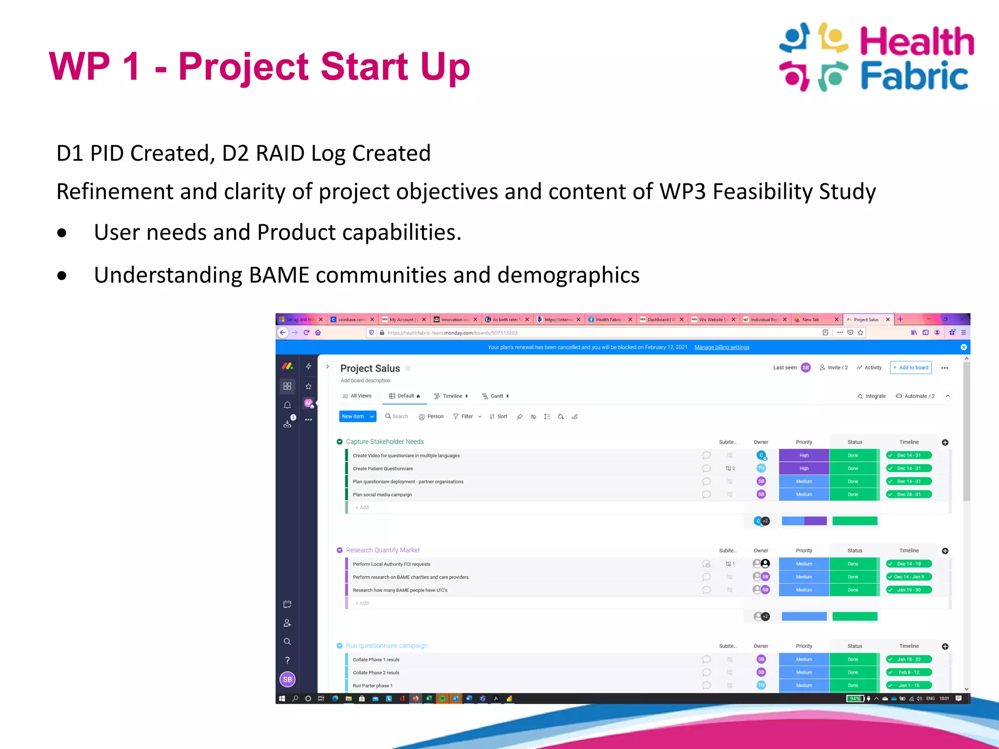 Bame feasibility study | PDF