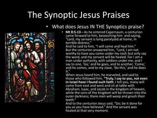 Bible Alive "Faith in the Synoptic Gospels & Acts" | PPTX