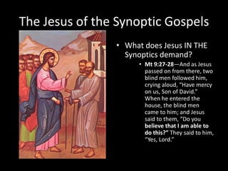 Bible Alive "Faith in the Synoptic Gospels & Acts" | PPTX