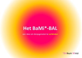 BaMiBal inzending Dorpenderby | PPT