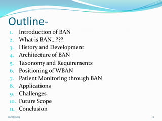 Body Area Network | PPTX