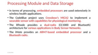 BAN-Architecture for monitoring health of a person using several sensors.pptx