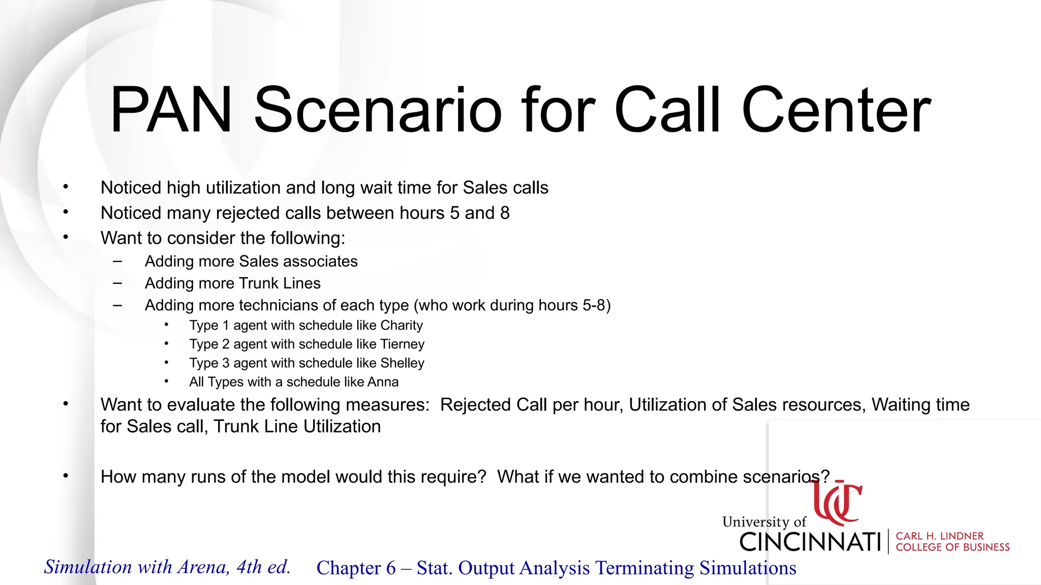 BANA7030_DES_Advanced_Modeling.pptx Simulation | PPTX