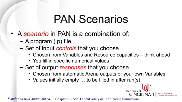 BANA7030_DES_Advanced_Modeling.pptx Simulation | PPTX
