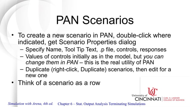 BANA7030_DES_Advanced_Modeling.pptx Simulation | PPTX