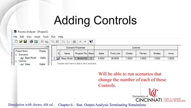 BANA7030_DES_Advanced_Modeling.pptx Simulation | PPTX