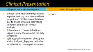 Banal vs tb infection of spine team viii | PPTX | Bone and Joint ...