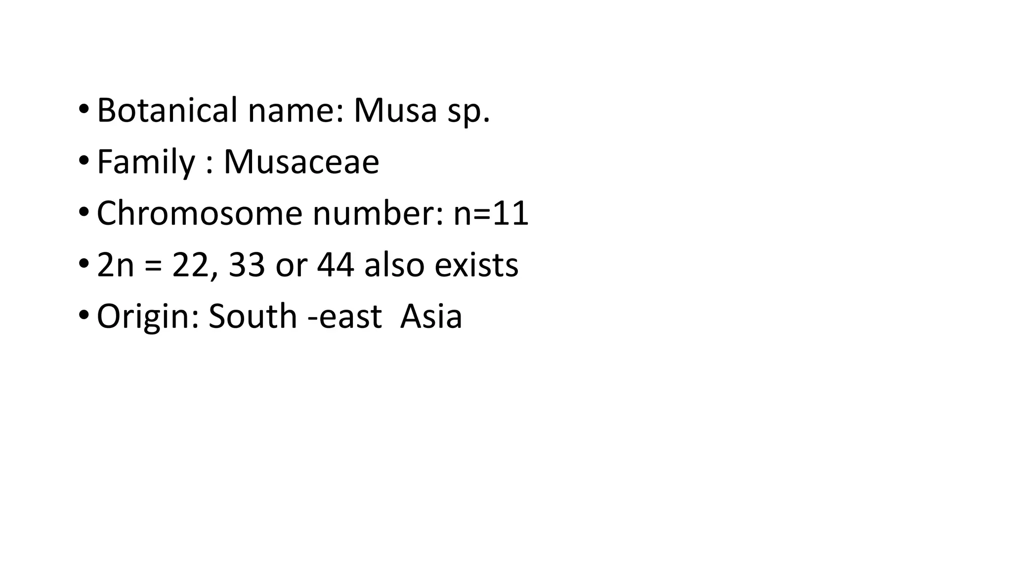 banana-classification and floral biology.pptx | Gardening | Home & Garden