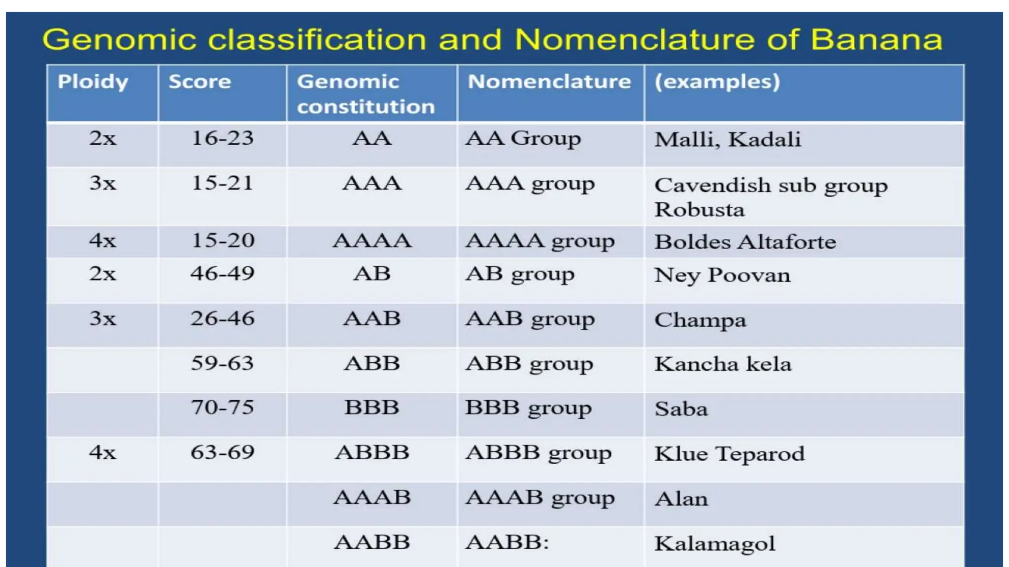 banana-classification and floral biology.pptx