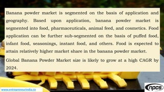 Banana and Banana Products Processing | PPTX