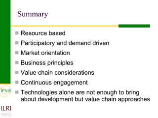 Banana value chain development: IPMS experience in Metema | PPT