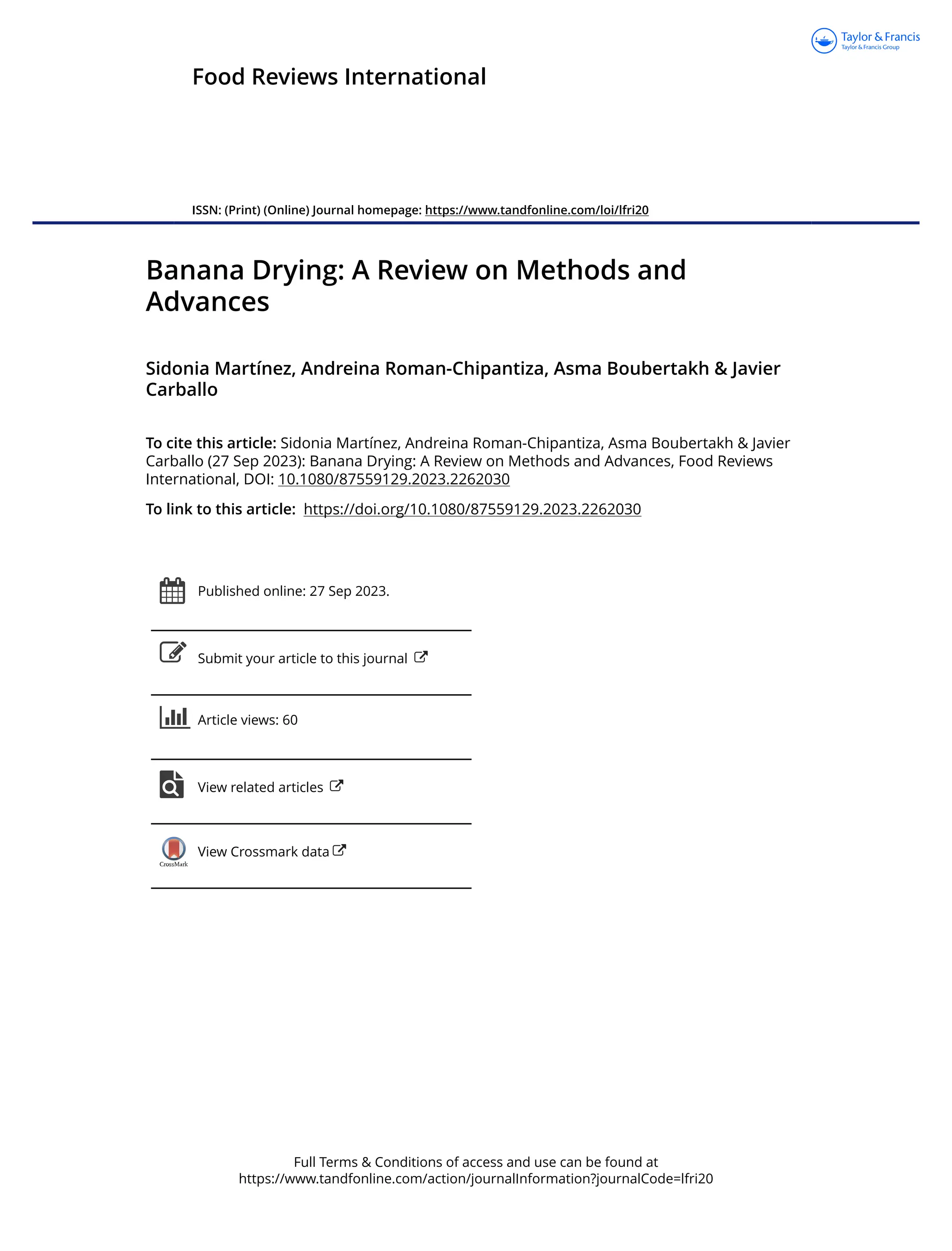 Banana Drying A Review on Methods and Advances.pdf