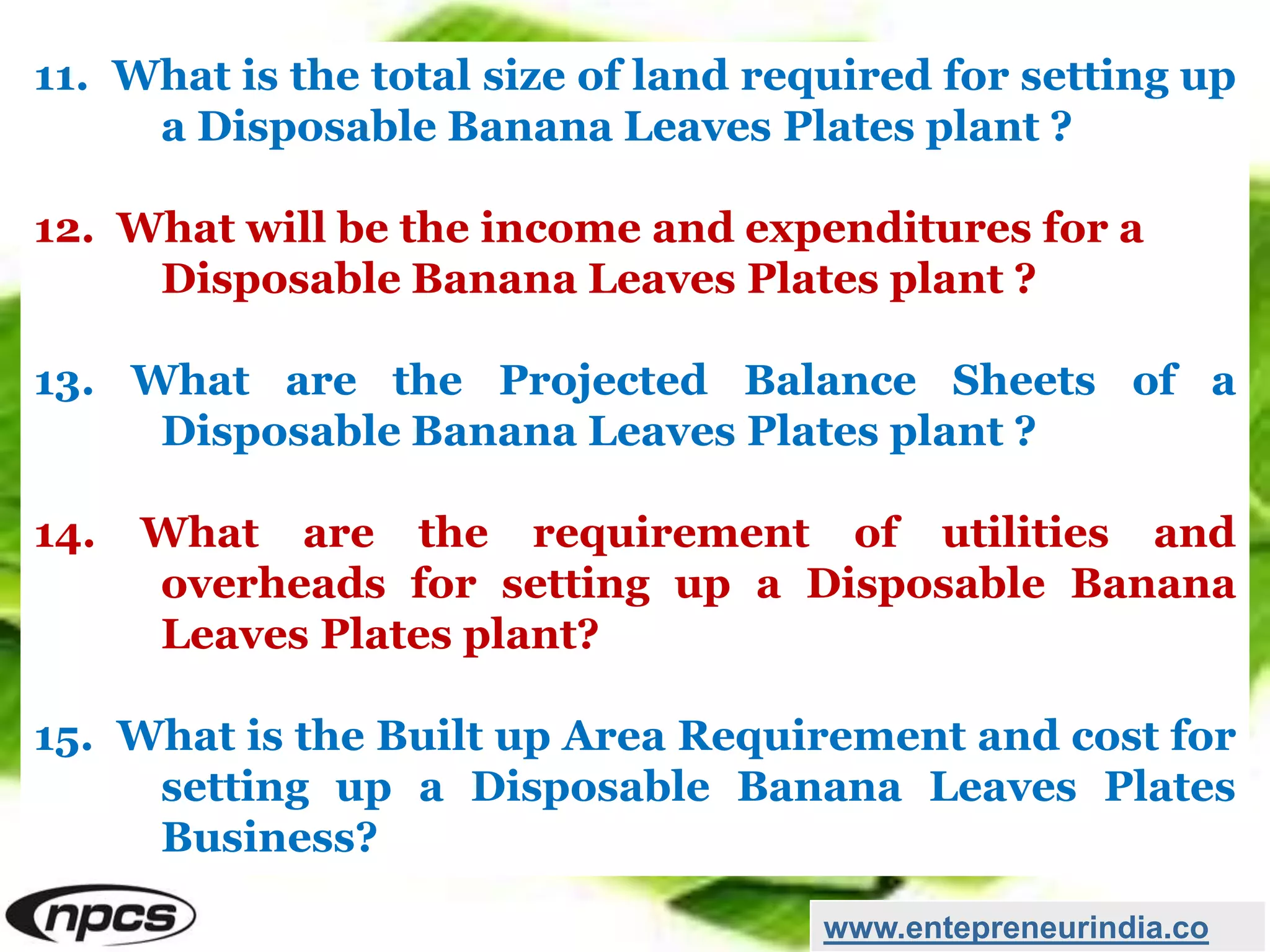 Banana Leaf Plate Manufacturing: The Making of By-Product of Banana ...
