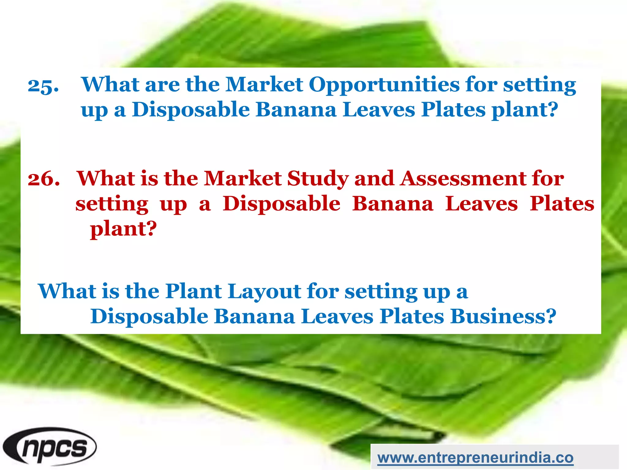 Banana Leaf Plate Manufacturing: The Making of By-Product of Banana ...
