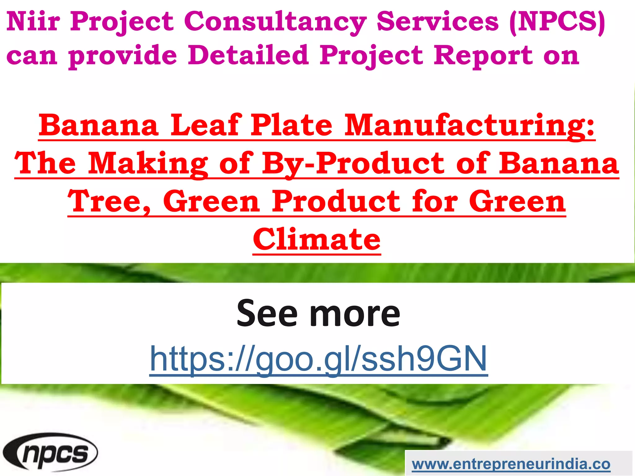Banana Leaf Plate Manufacturing: The Making of By-Product of Banana ...