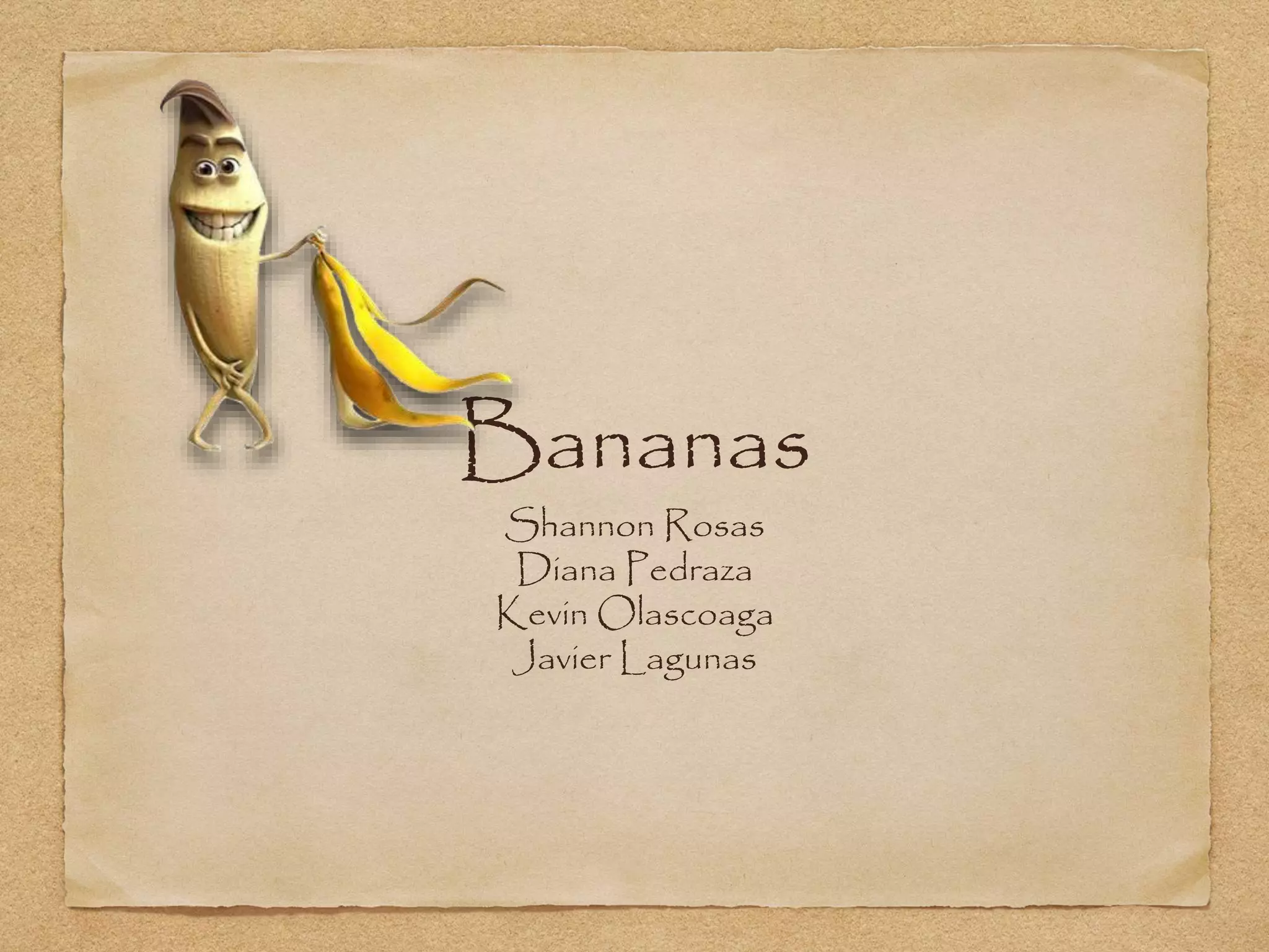 Bananas Presentation | PPTX