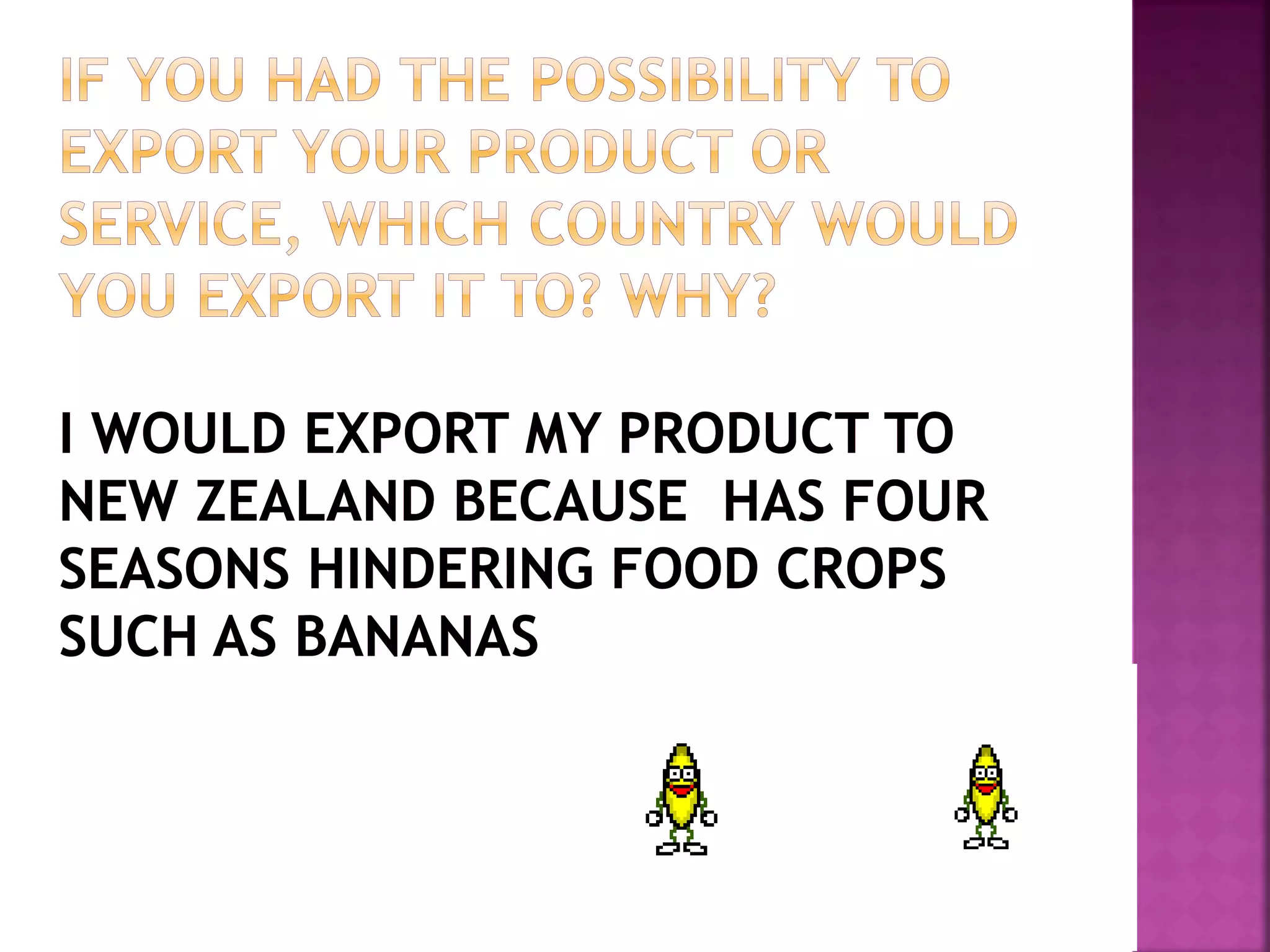 Bananas product english | PPTX