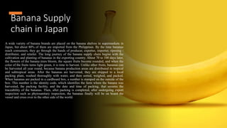 Banana supply chain analysis of banana and mango. | PPTX