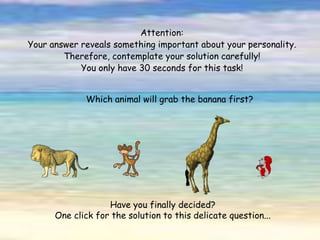 Banana test english management approach | PPT