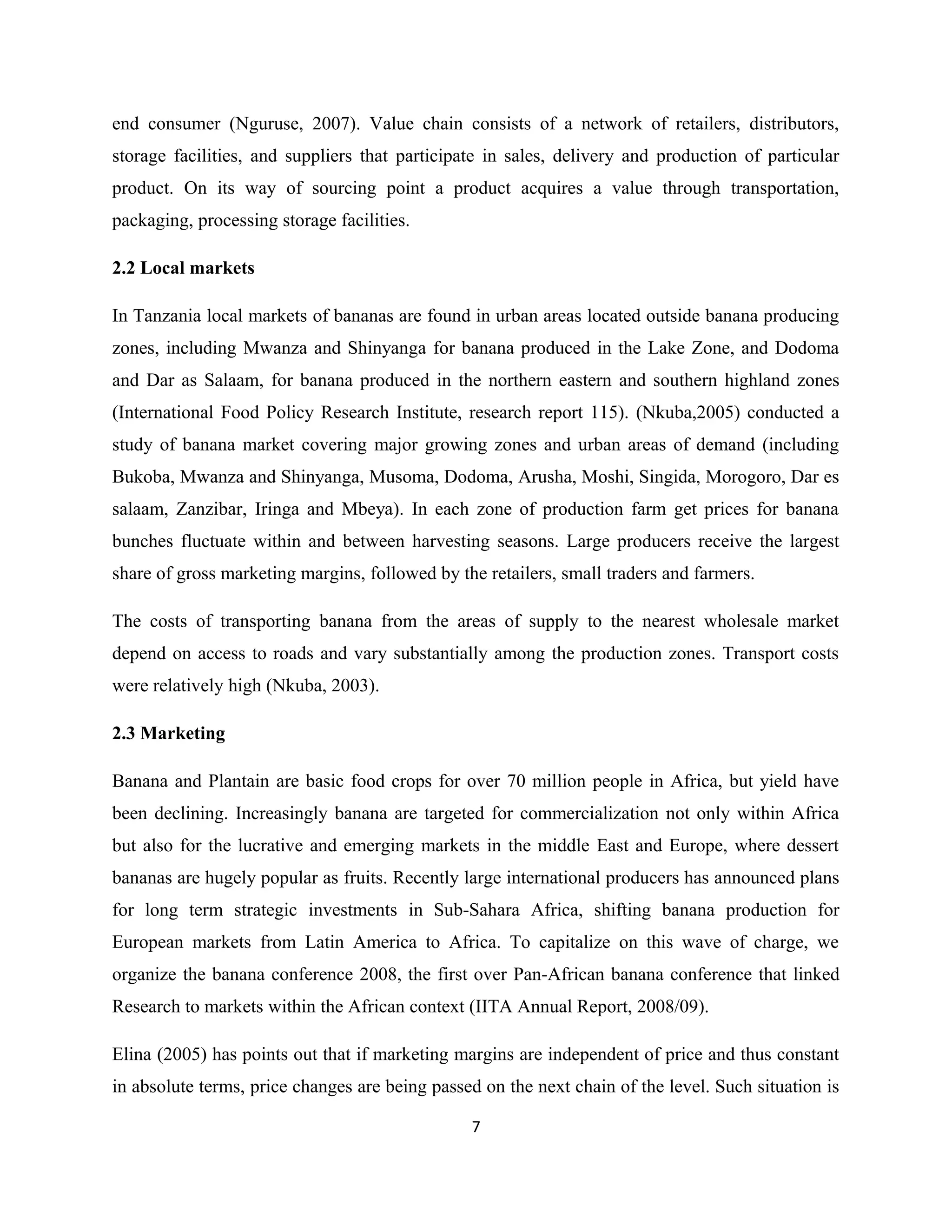 Banana value chain | DOC