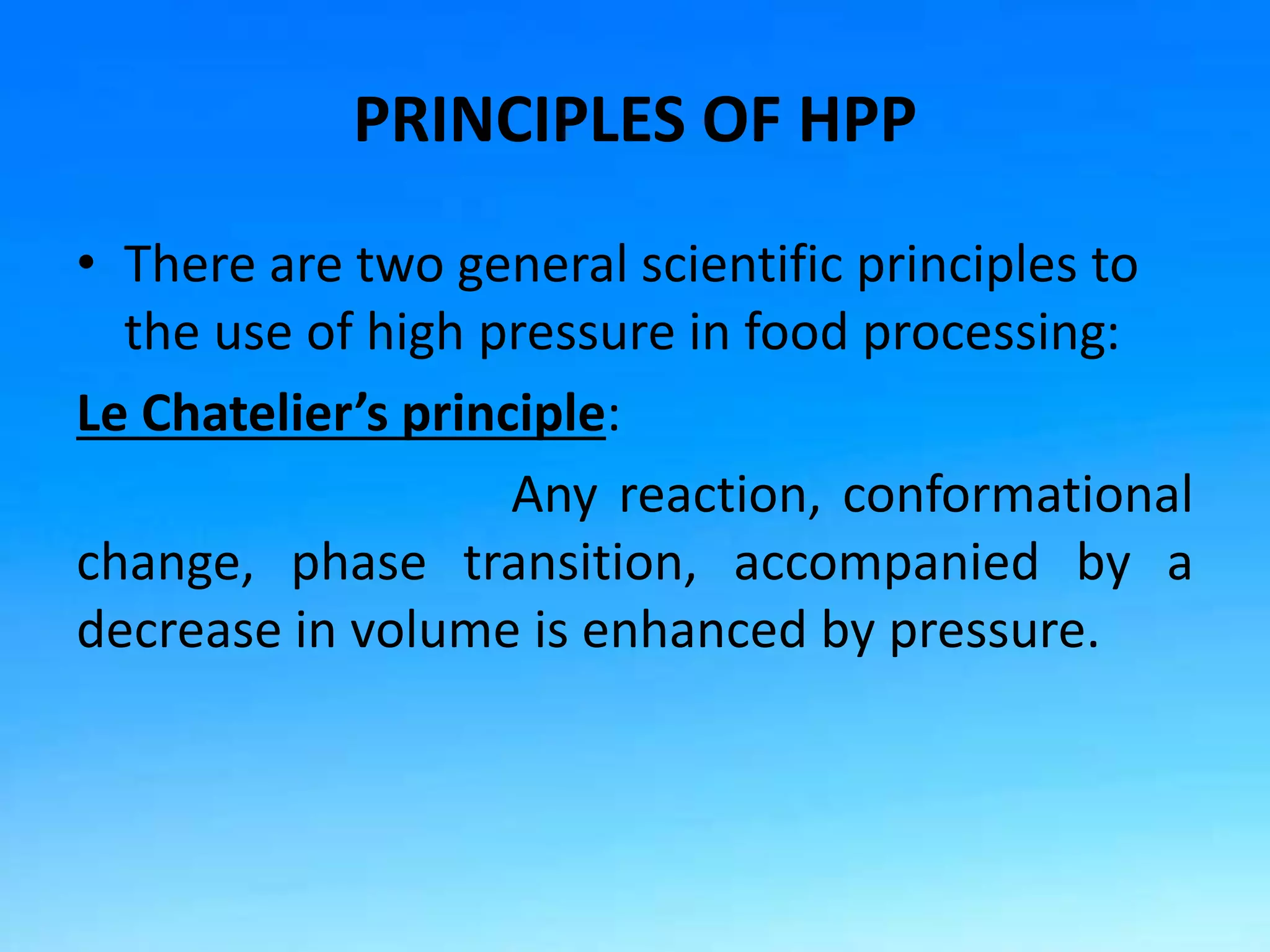 HIGH pressure processing | PPTX