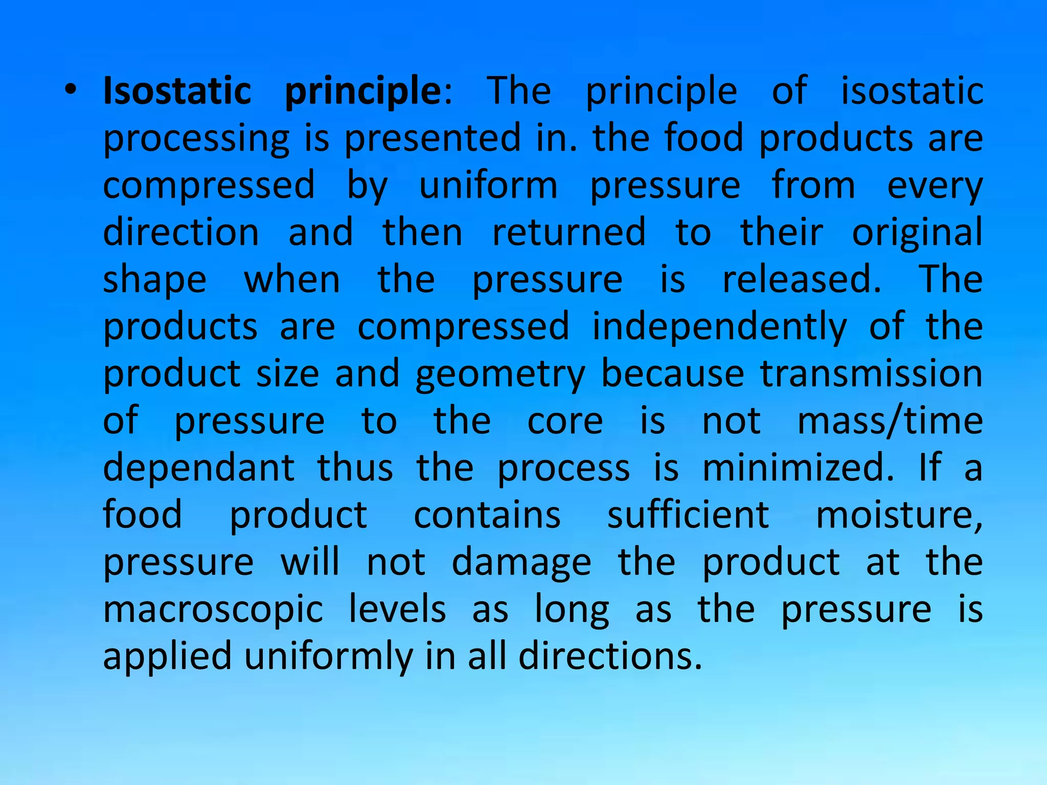 HIGH pressure processing | PPTX