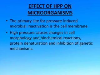 HIGH pressure processing | PPTX