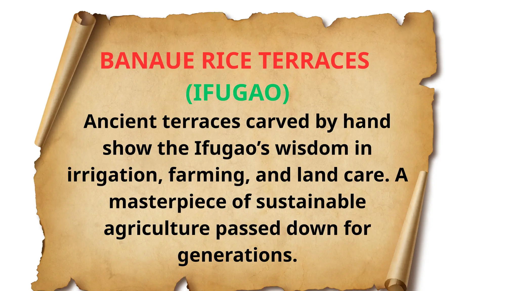 Banaue Rice Terraces (Ifugao) Ancient terraces carved by hand show the ...