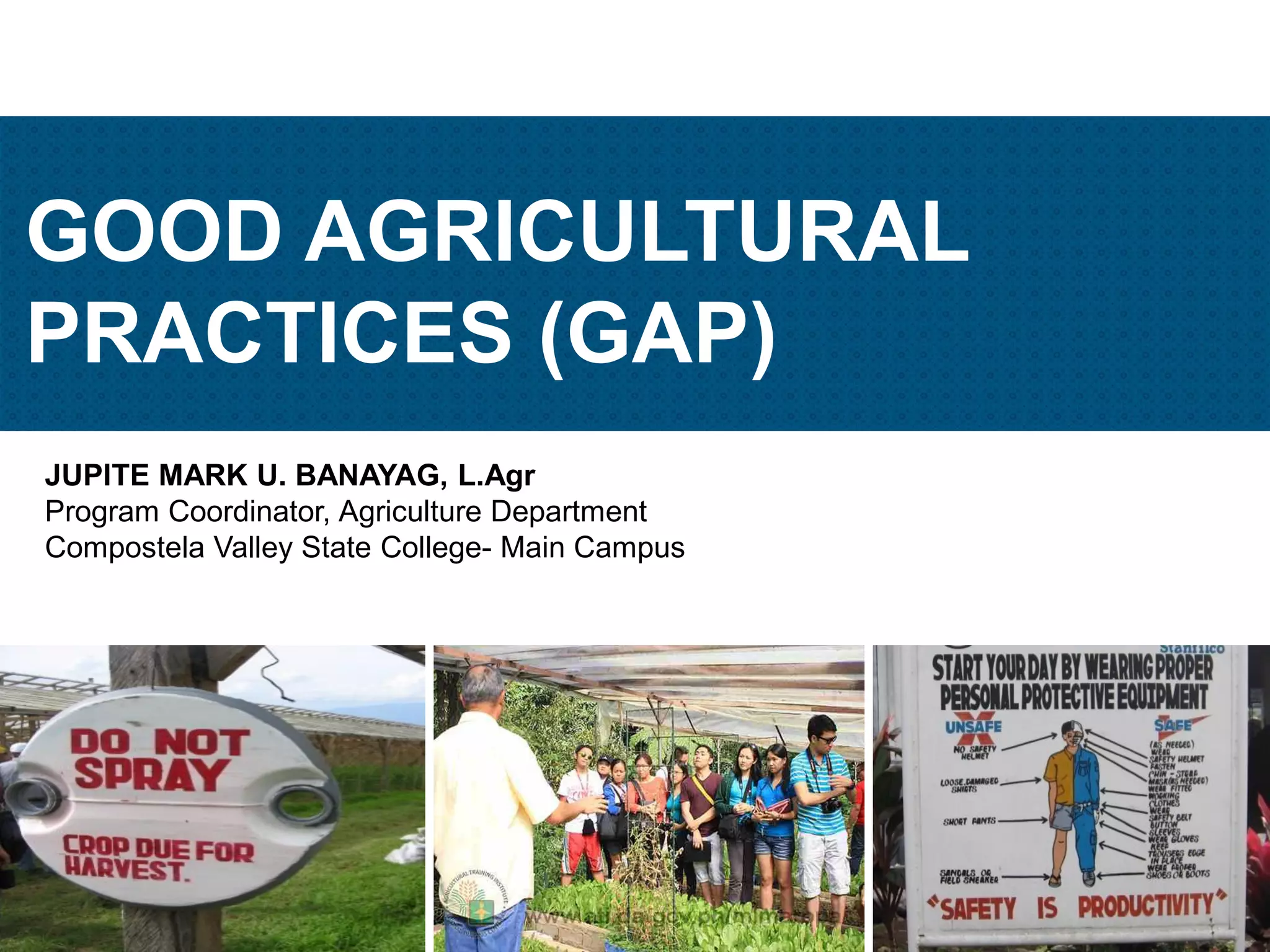 Good Agricultural Practices (GAP) | PDF